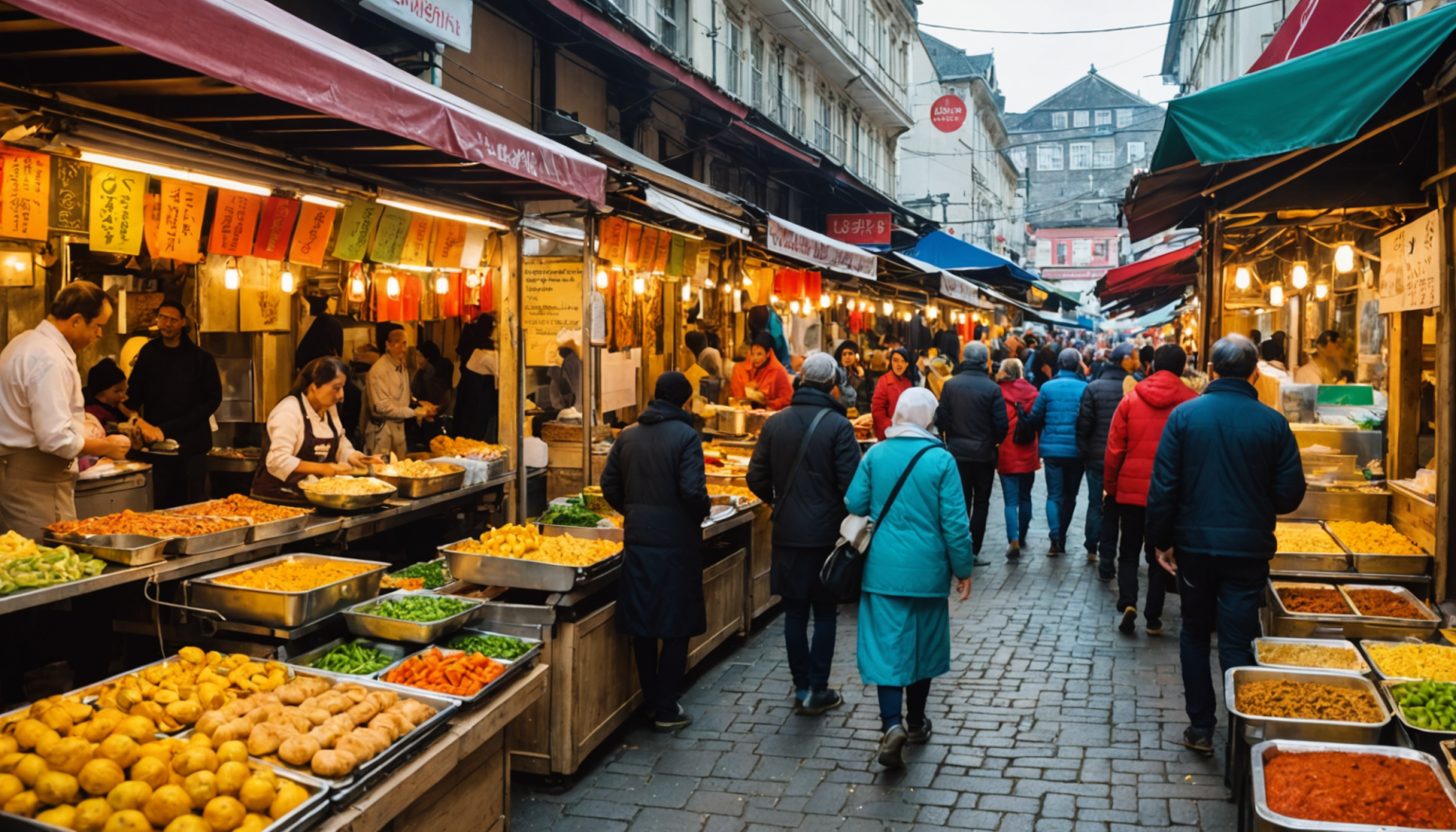 Marchés couverts & street-food savoureuse